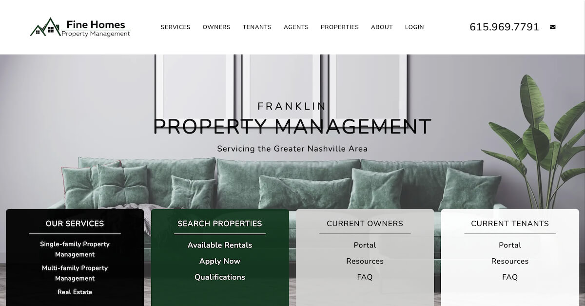 Franklin Property Management | Fine Homes Property Management